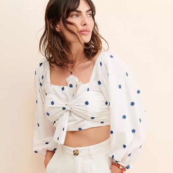 FARM Rio | Tops | Farm Rio Farm Rio Bow Front Crop Top | Poshmark